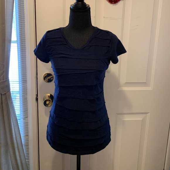 Merona | Tops | Merona Womans Top Extra Small Navy | Poshmark